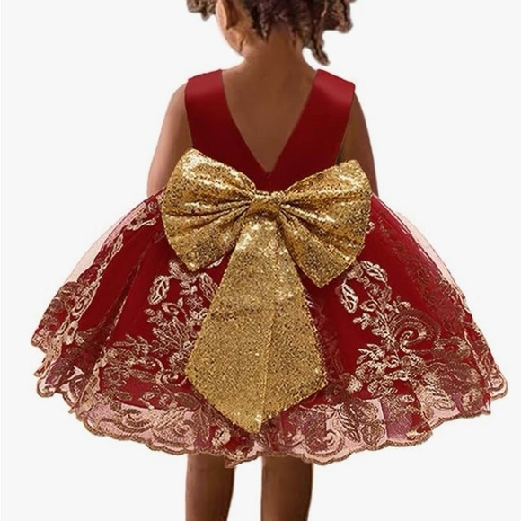 AVAZU | Dresses | Avazu Big Bowknot Sequins Embroidered Lace Party Tutu ...